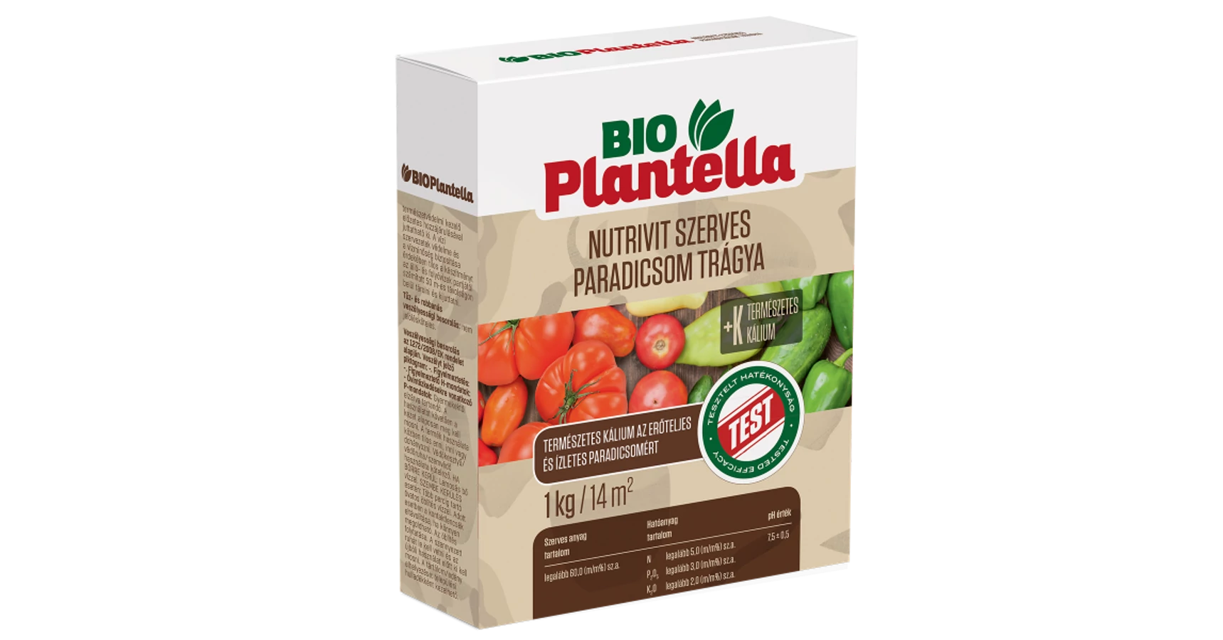 Bioplantella Nutrivit szerves granulált paradicsom trágya 1kg