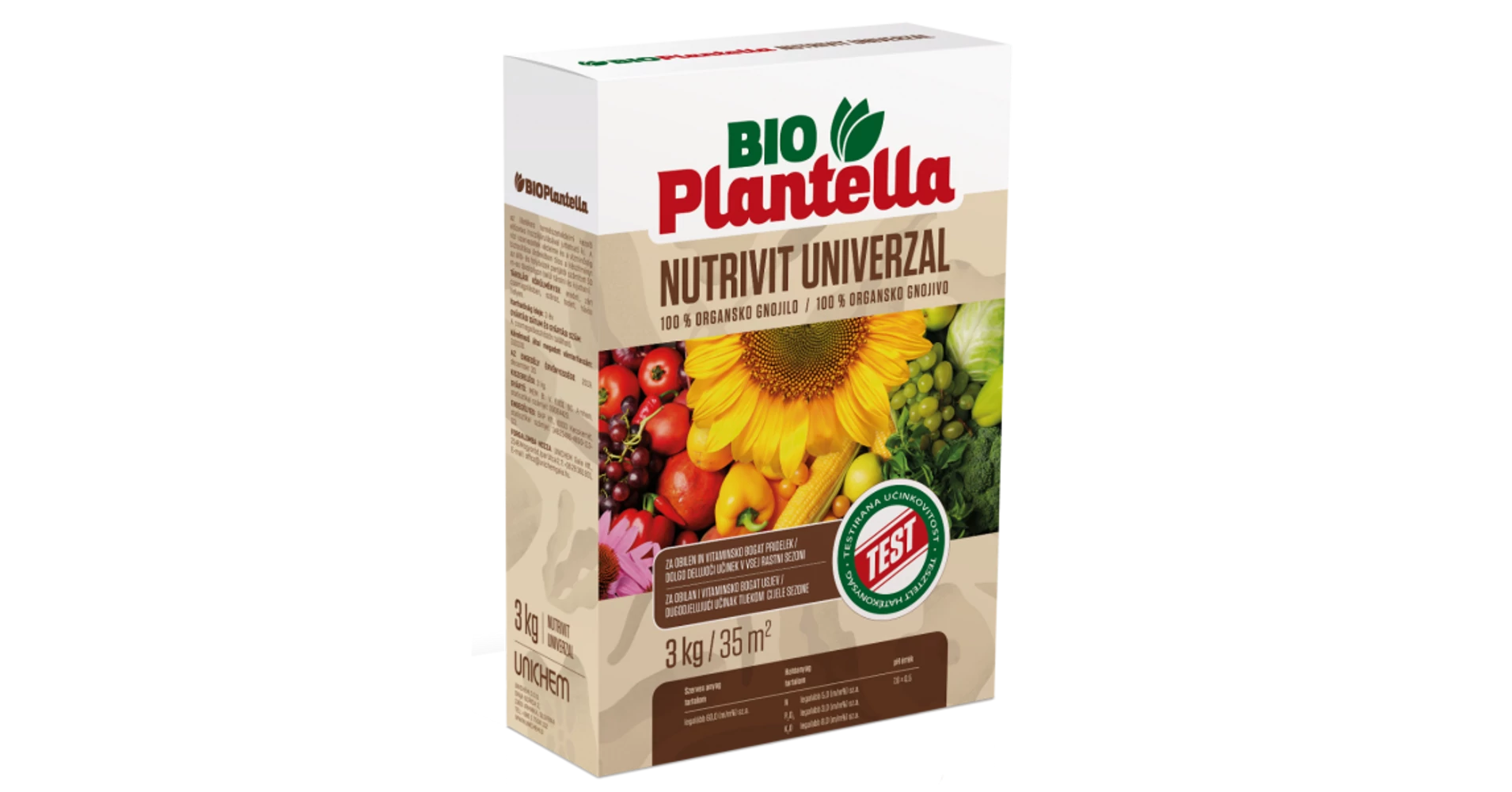 Bio Plantella Nutrivit Univerzal szerves trágya 3kg